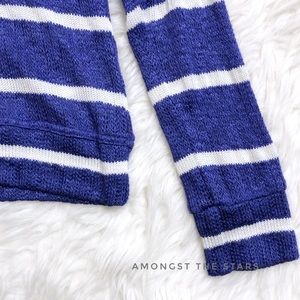 Splendid | Sweaters | Splendid Purple And White Stripe Open Knit ...